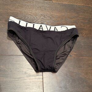 Roberto Cavalli | Swim | Roberto Cavalli Mens Swim Brief Black Logo Waistband Fits Medium | Poshmark